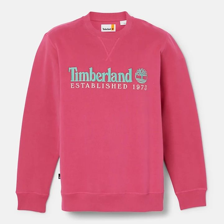 Timberland EST. 1973 Logo Crew Sweatshirt For All Gender | Shop Today ...