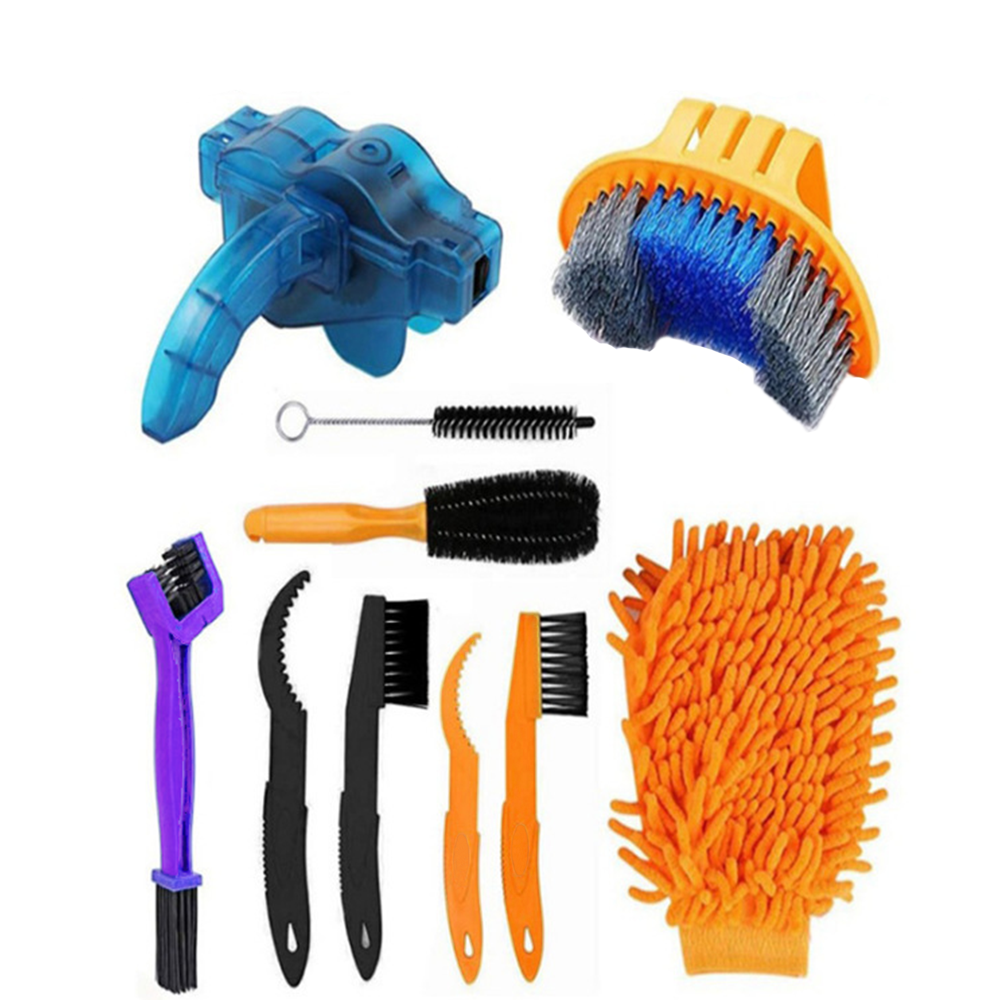 Bicycle Clean Brush Kit Bike Chain Cleaner Bike Cleaning Tool | Shop ...