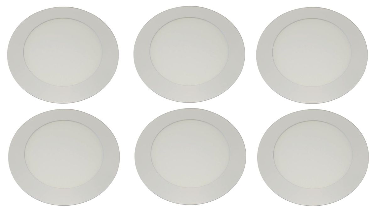 LED Round Panel Light 12w 145 Diameter - 6 Pack Cool White | Shop Today ...