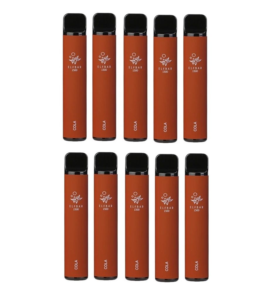 Bulk Offer - 10 Pack - Elf Bar 1500 Puffs Disposable Vape - Cola - 50mg ...