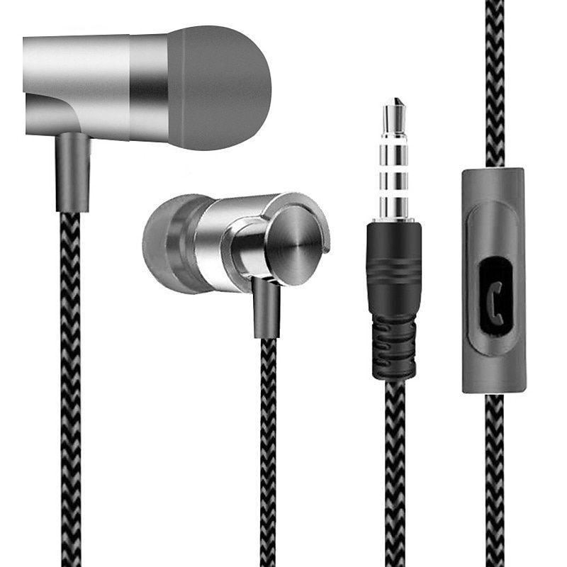 Wired Earphone Digital 3.5mm AUX With Mic Sport Music Headphone For ...