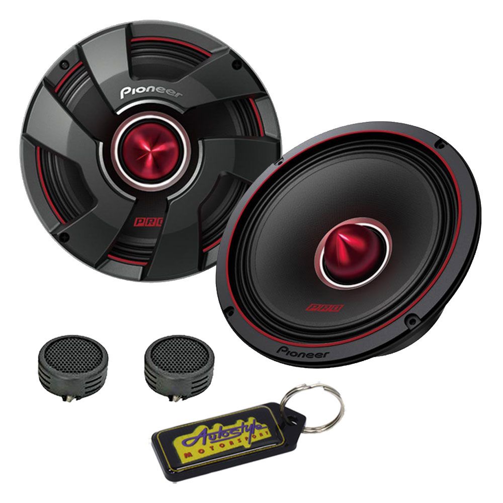 Pioneer Pro Series 8" 700w Midbass Speakers & Evo Tweeters & Gel Key ...