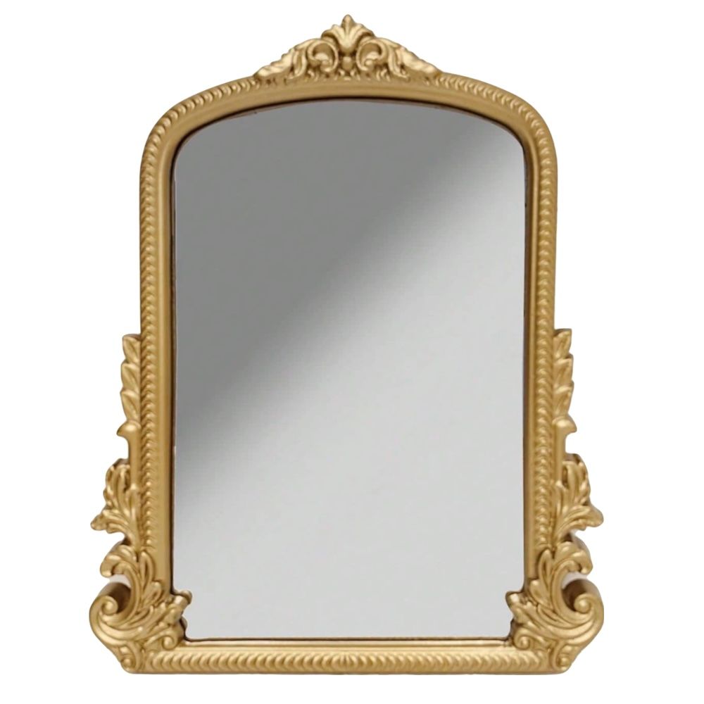 Decor Traditional Antiqued Gold Ornate Frame Mirror (30cm) | Shop Today ...