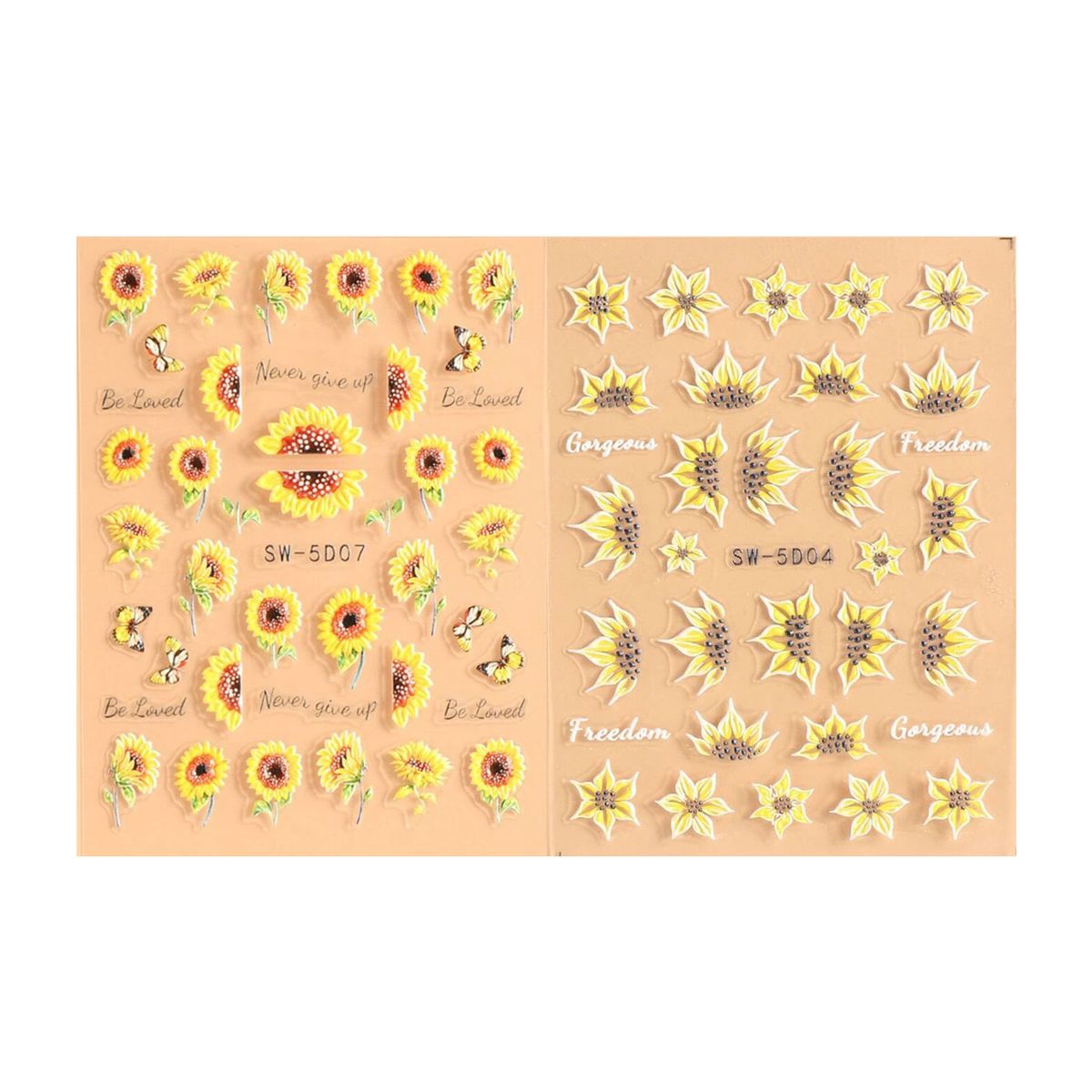 Nail Art Stickers - Sunflowers 2 Sheets | Shop Today. Get it Tomorrow ...