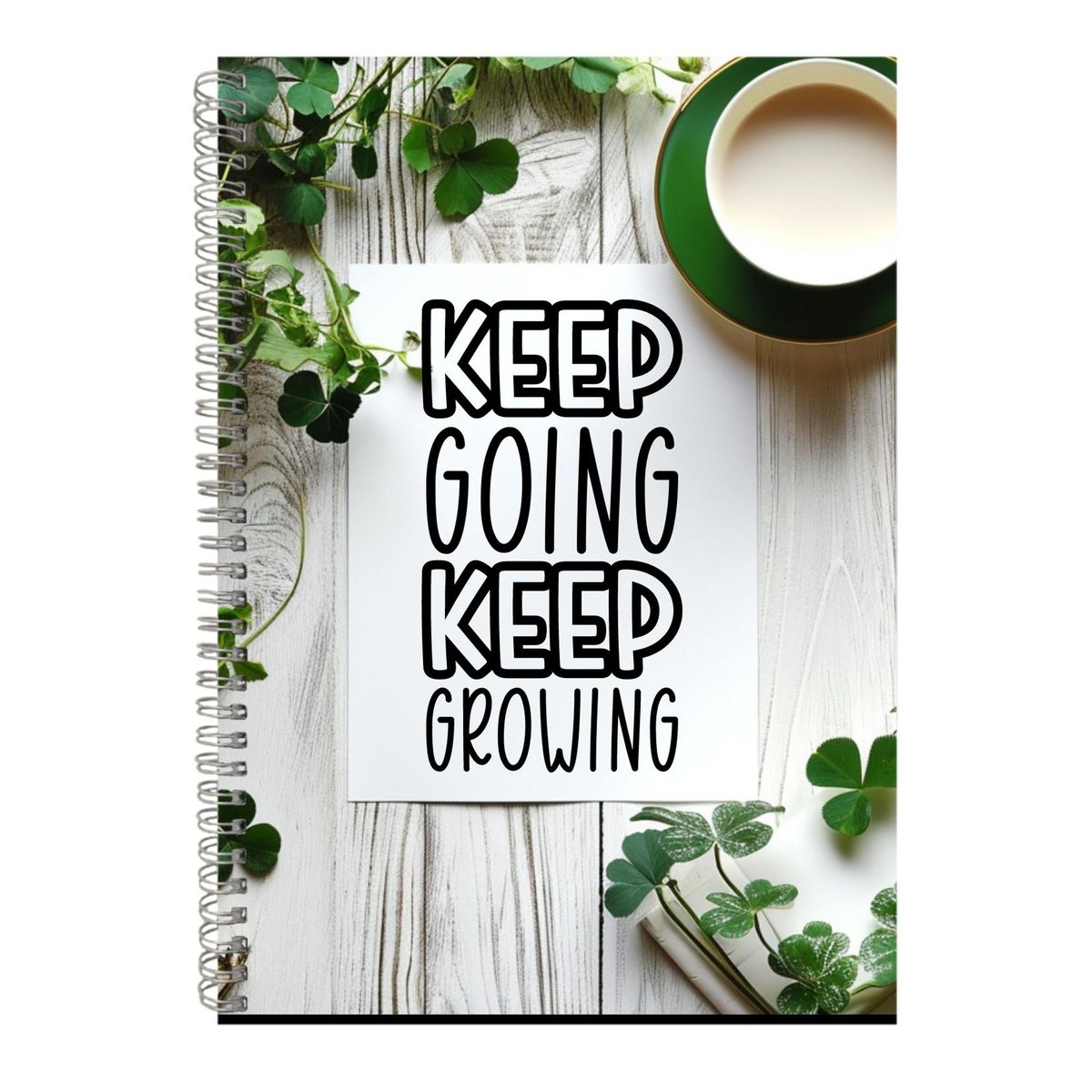 Growing A4 Notebook Spiral Lined Motivational Words Graphic Notepad ...