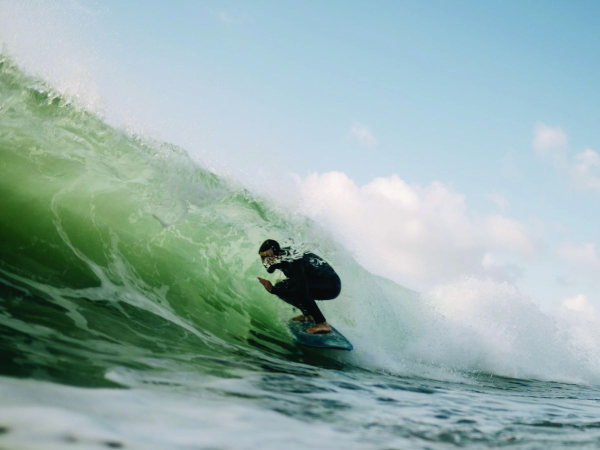 Laptop Skin Protector - Surfer in Wave - Vinyl Sticker | Shop Today ...