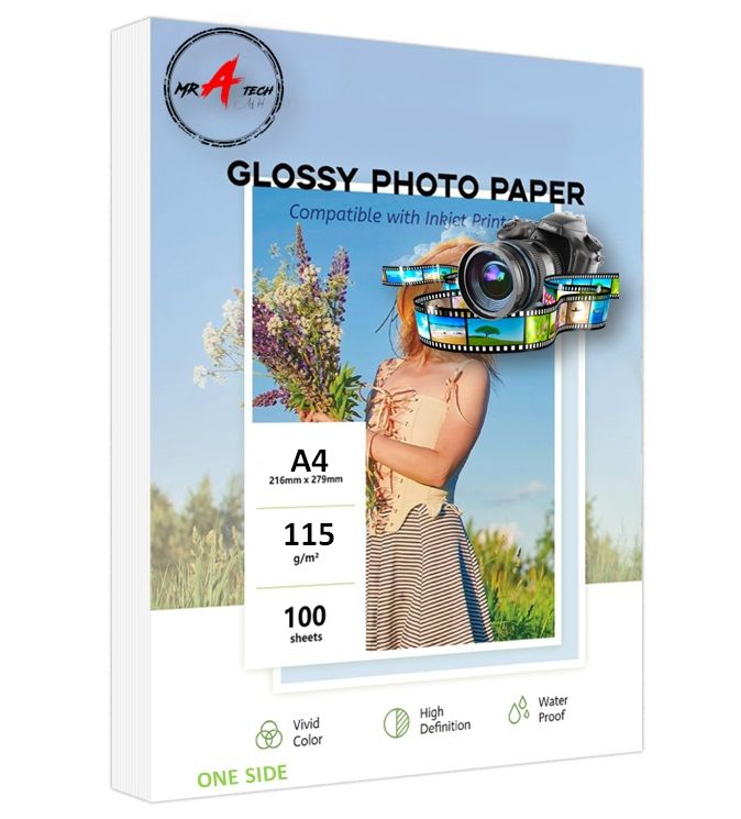 A4 115 gsm High Gloss Photo Paper 100s Compatible Inkjet Printer | Shop Today. Get it Tomorrow ...