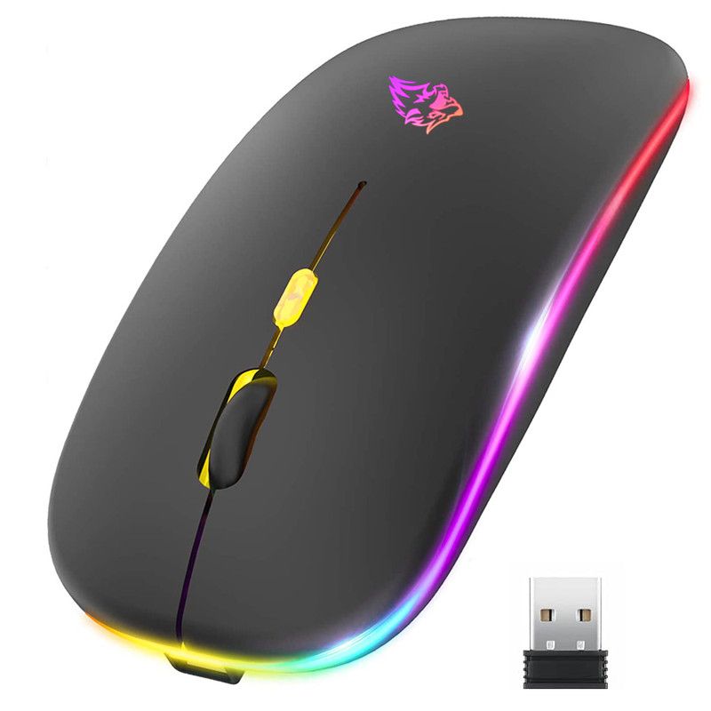 Wireless 2.4GHz Rechargeable Mouse with RGB Lighting | Shop Today. Get ...