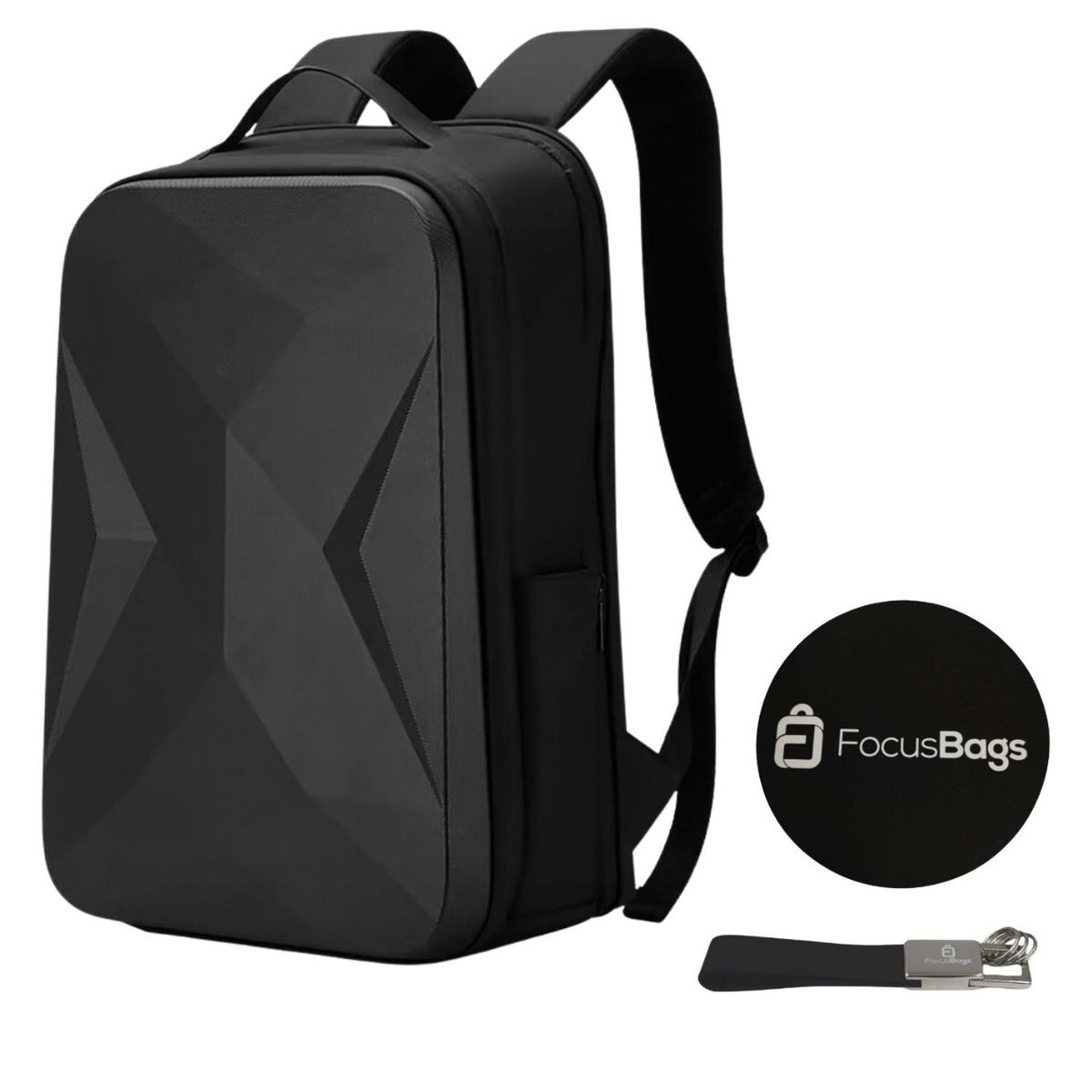 Multifunctional 15.6" Hard Shell Laptop Backpack with USB Charging Port ...