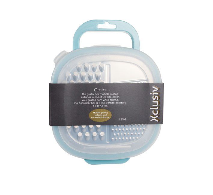 Xclusiv - Grater - Plastic - Multiple Surfaces - Light Blue - 1L - 3 ...