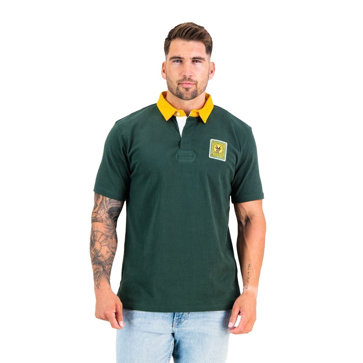 Old School SA Supporters Classic SS Rugby Jersey-OS Green | Shop Today ...