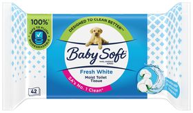 Baby Soft Fresh White Moist Toilet Tissue - 42 Tissues | Shop Today ...