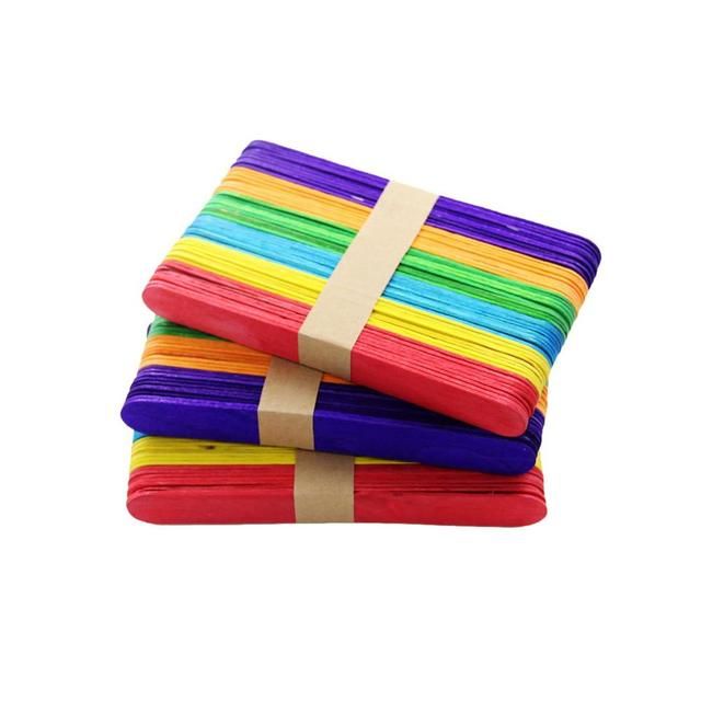 Rainbow Coloured Art and Crafts Popsicle Sticks - 150 sticks | Shop ...