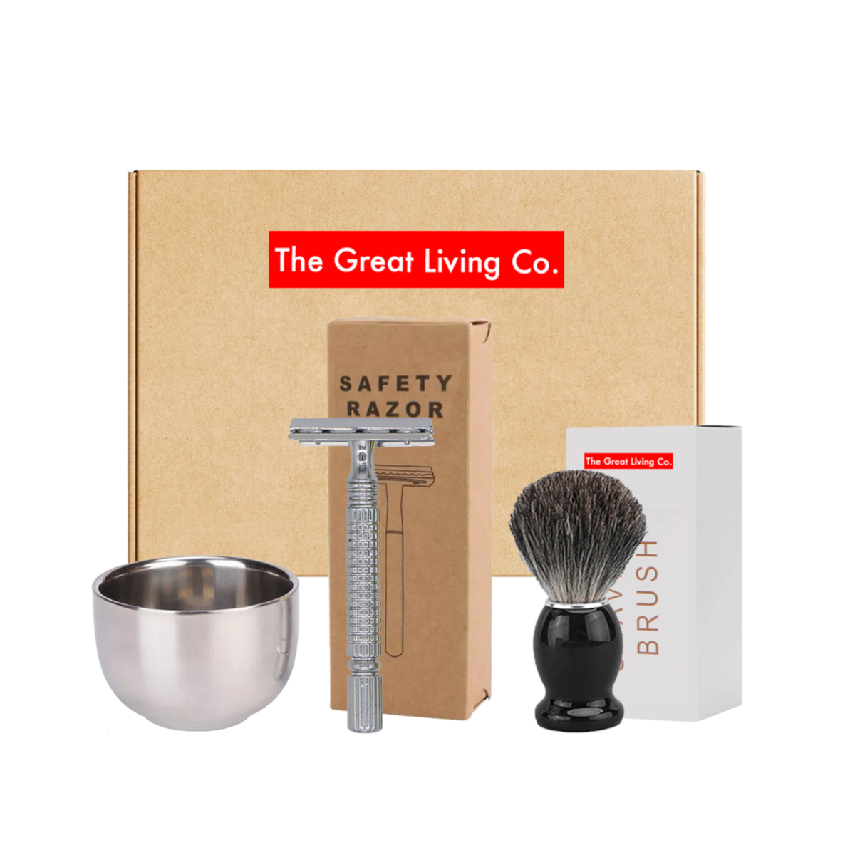 Gentlemen Gift Box - Ultimate 3-1 Wet Shaving Kit.Perfect Gift For Your ...