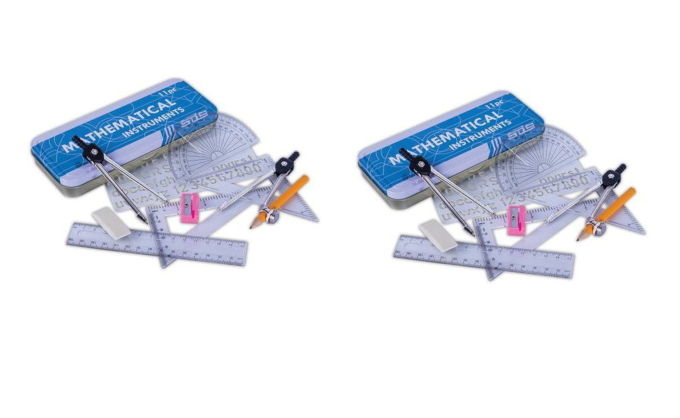 SDS 11 Piece Maths Set - Pack of 2 | Shop Today. Get it Tomorrow ...