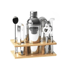 9-Piece Mixologist Cocktail Bartender Set with Cocktail Stand - 8P ...