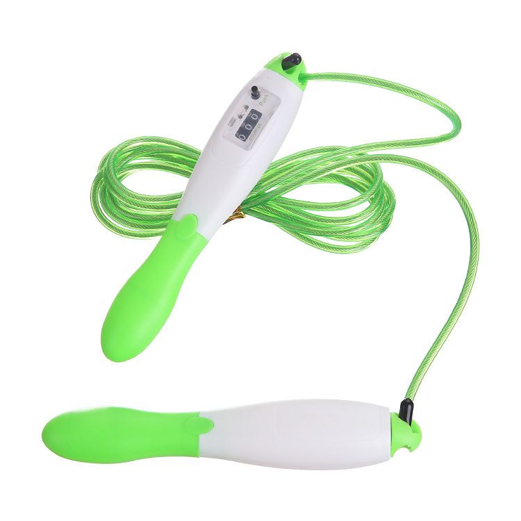 Workout Fitness Steel Wire Rope Digital Speed Skipping Jump Rope ...