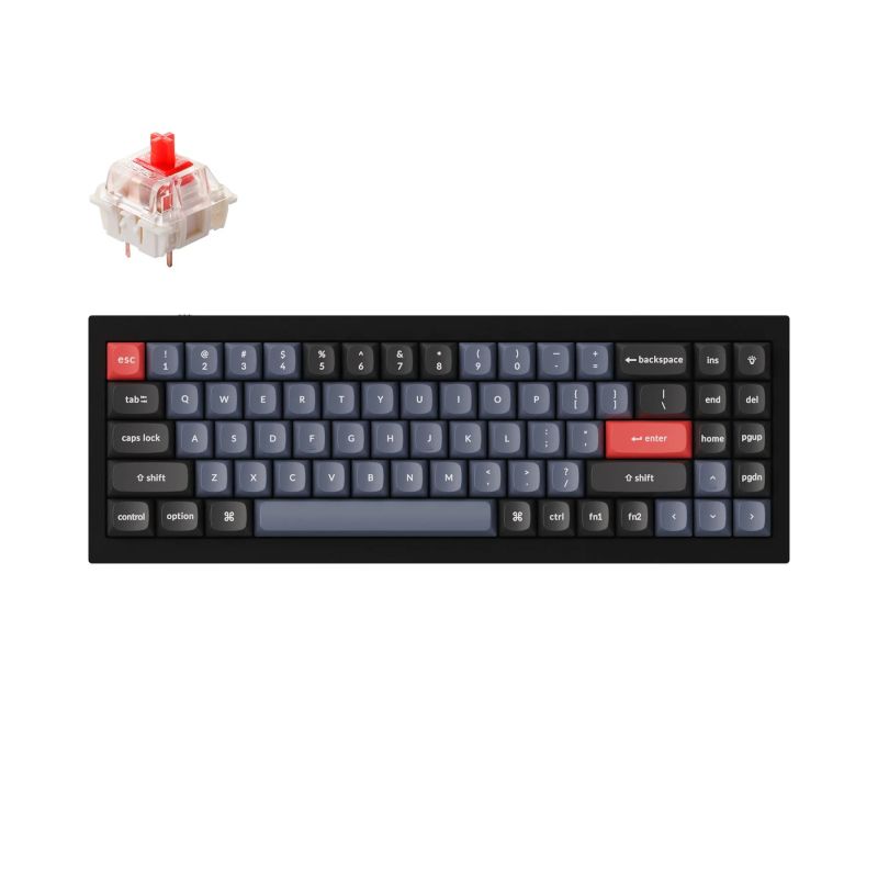 Keychron Q7 QMK RGB Custom Red Switch Mechanical Keyboard | Shop Today ...