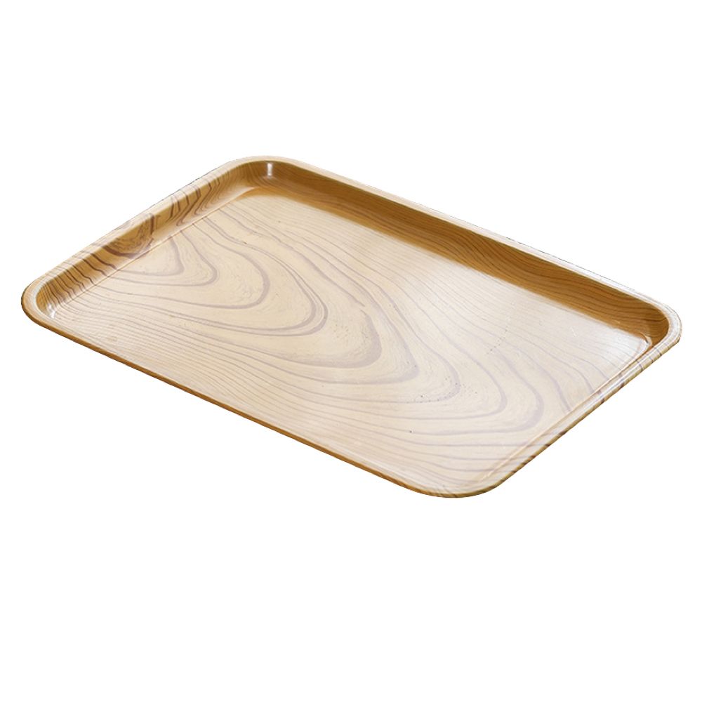 Home Kitchen Decor Wood Grain Dinnerware Serving Tray - 36cm | Shop ...