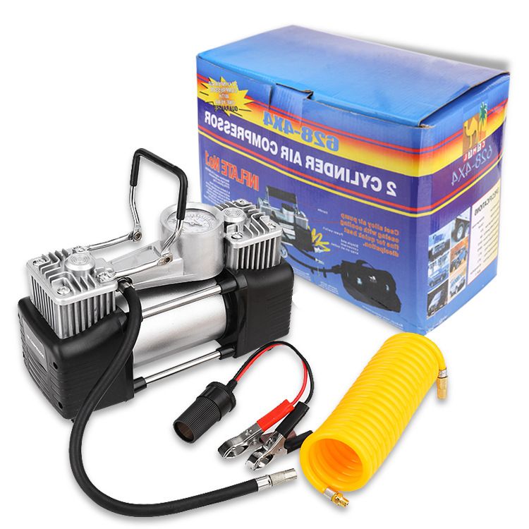 Tire Inflator Heavy Duty Double Cylinders Direct Drive Inflation Pump ...