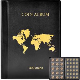 300 Pockets Coin Album Coins Display Storage Case for Collectors | Shop ...