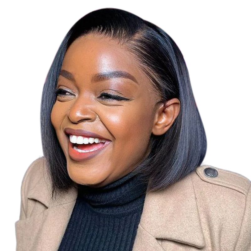 VSP 10inch Double Drawn Full Frontal Straight Bob Wig-13x4 Lace Front ...