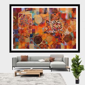 Wall Art Unframed - Colors Of The Maghreb By Abstract Harmony This Abs ...