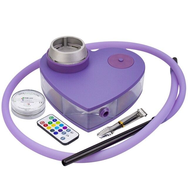 Hubbly Bubbly Hookah Shisha Heart LED Acrylic Style 1 Pipe | Shop Today ...