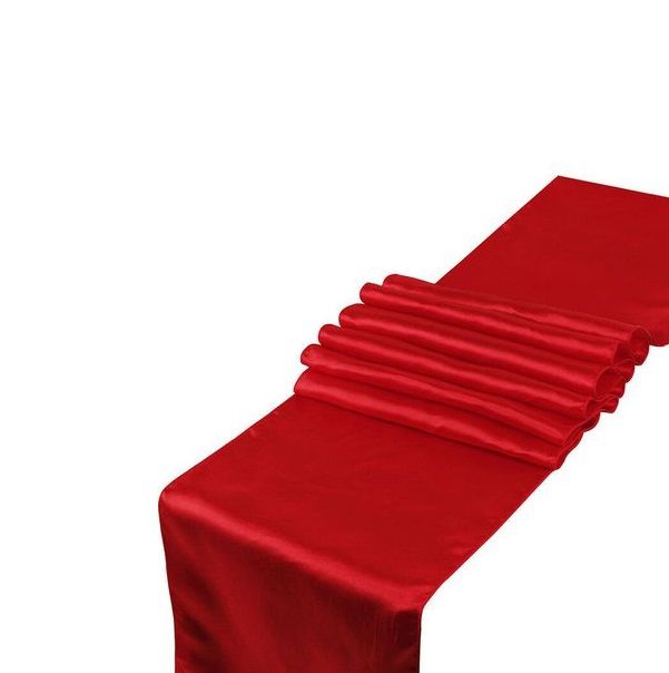 Satin Table Runner - 35 x 300cm - Red | Shop Today. Get it Tomorrow ...