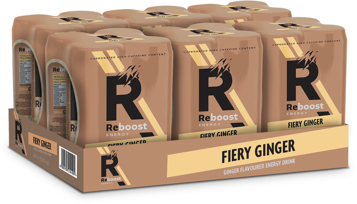 Reboost Energy Fiery Ginger 500ml Cans (6 X 4 X 500ml) | Shop Today ...