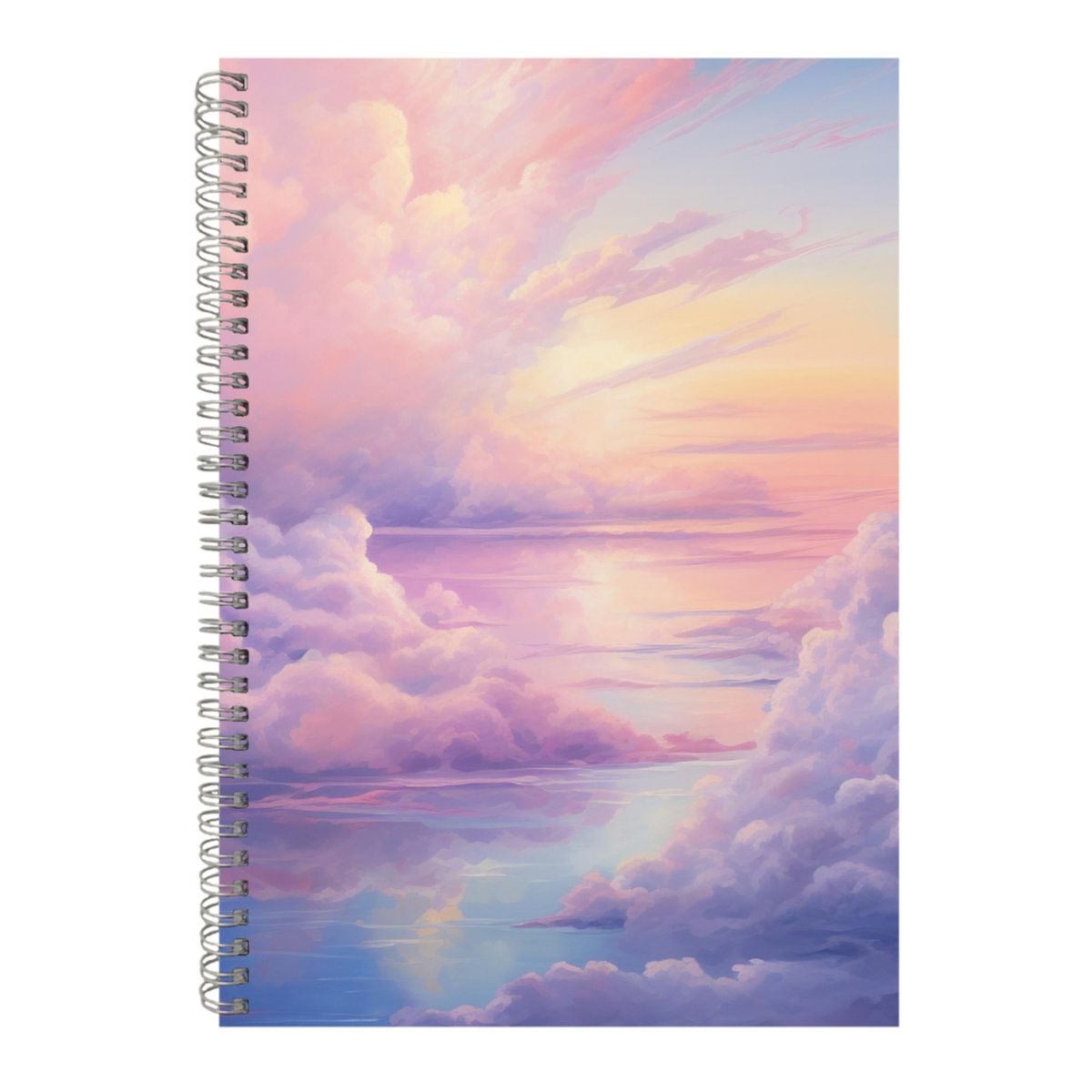 Pink Cloud A4 Notebook Spiral Lined Fantasy Books Graphic Notepad Gift ...