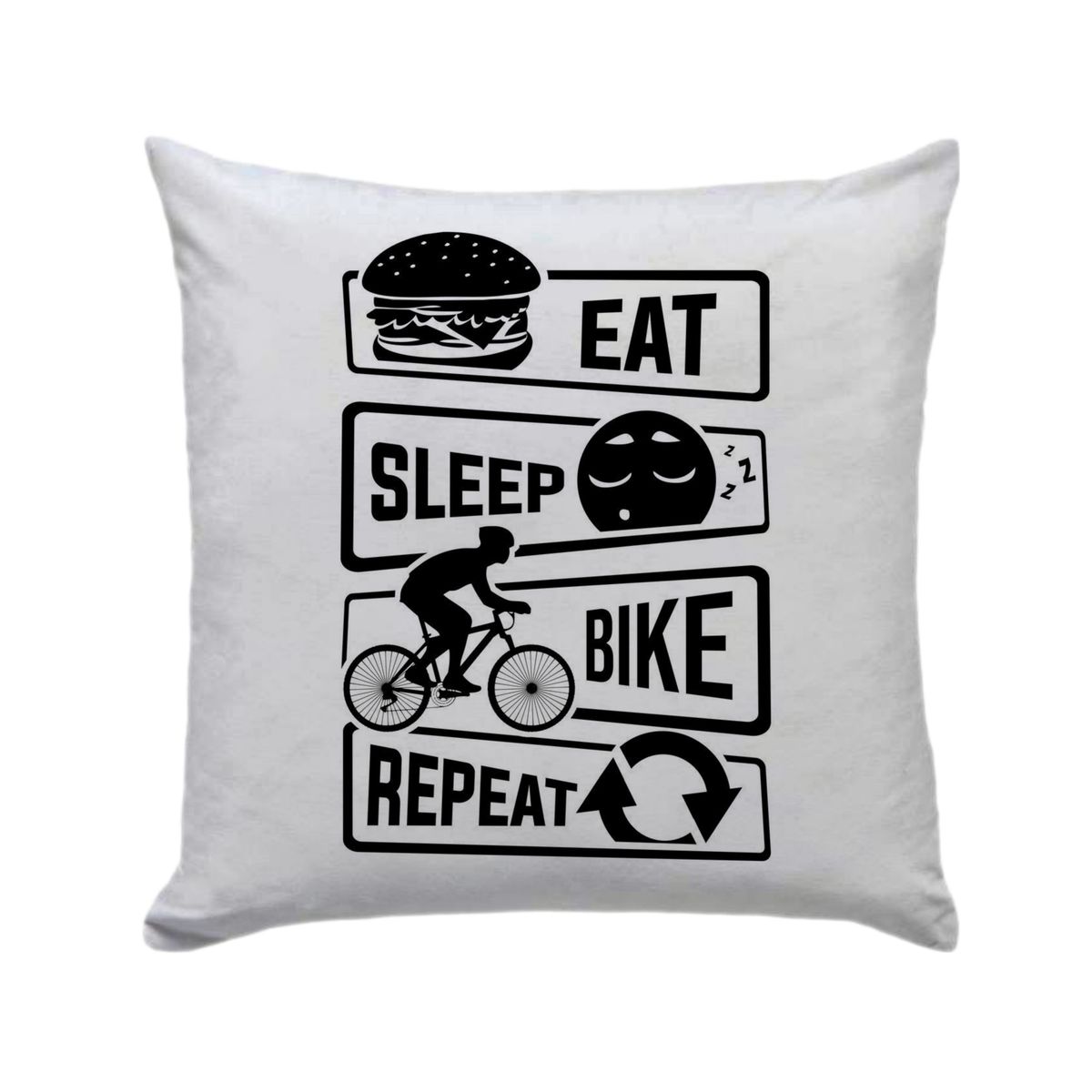 Eat Sleep Bike Repeat Pillow 30cm x 30cm | Shop Today. Get it Tomorrow ...