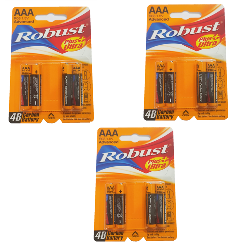 Robust Pack of 4 AAA Batteries 3 Packs | Shop Today. Get it Tomorrow ...