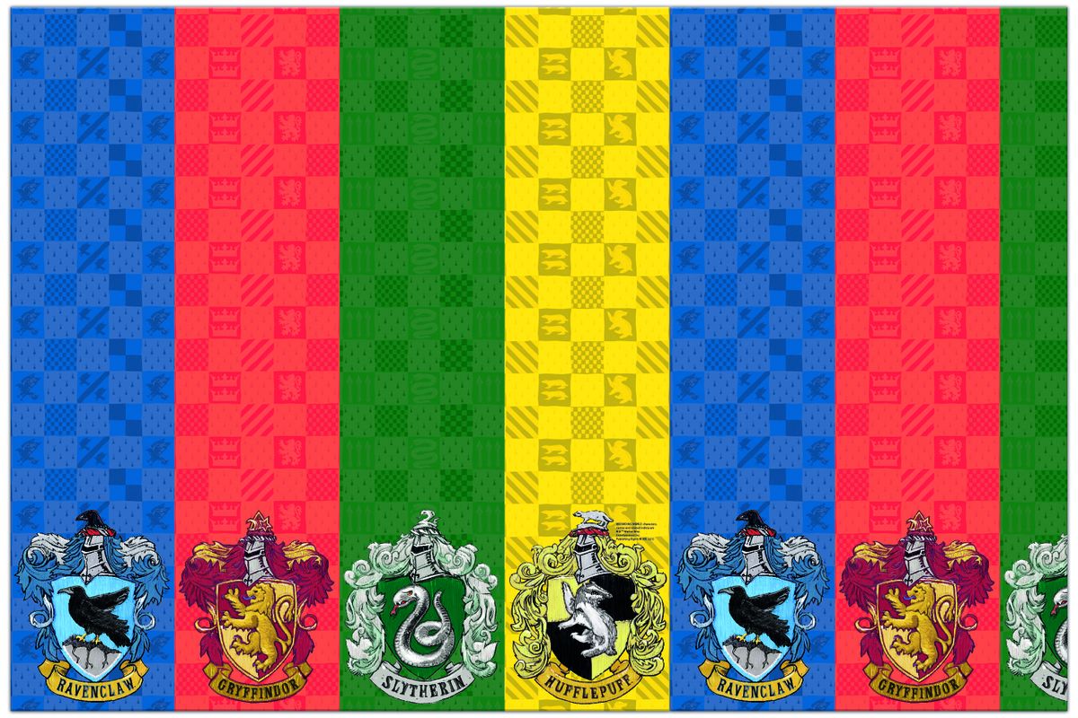 Harry Potter Hogwarts House Paper Table cover - 120 x 180cm | Shop ...