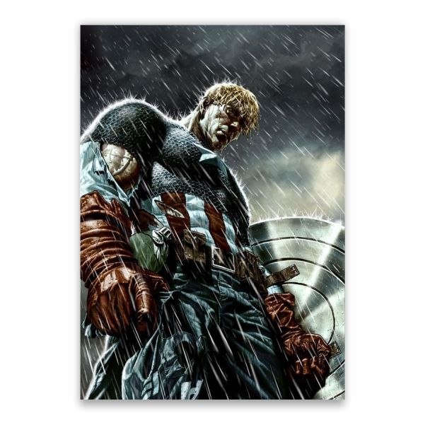 Captain America In The Rain Poster - A1 | Shop Today. Get it Tomorrow ...