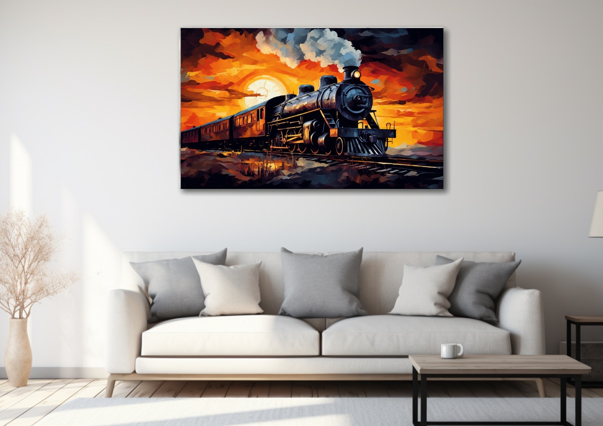 Canvas Wall Art - Horse Duck Steam Locomotive- MT0068 | Shop Today. Get ...