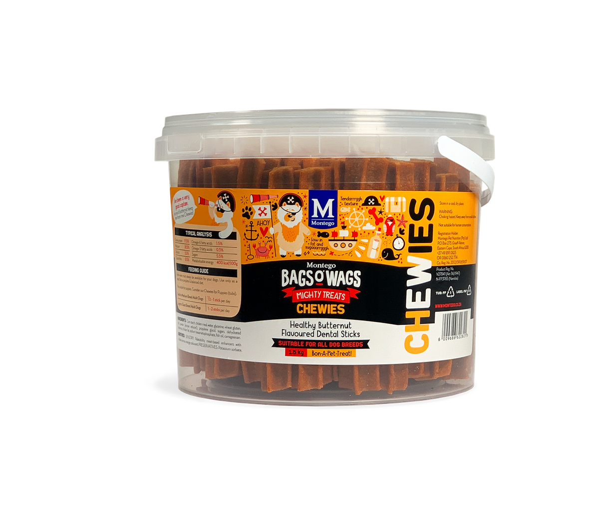 Montego Bags O Wags Healthy Butternut Flavoured Dental Chewies 1 5