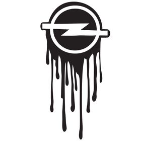 Opel White Drip Sticker - Large | Shop Today. Get it Tomorrow ...