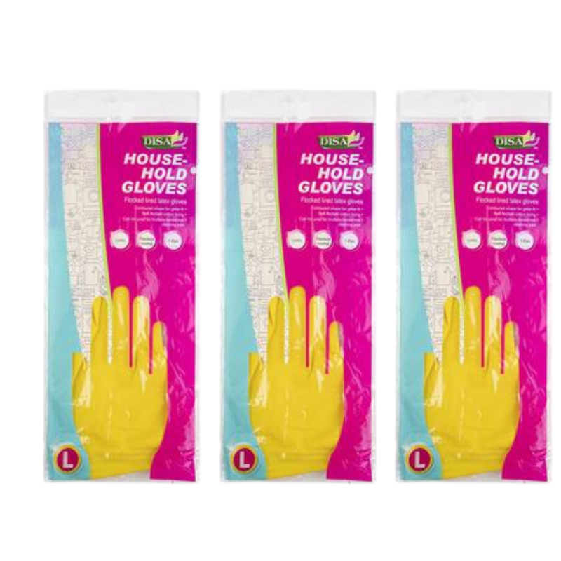 Household Rubber Gloves Large - 3 Pack | Shop Today. Get it Tomorrow ...