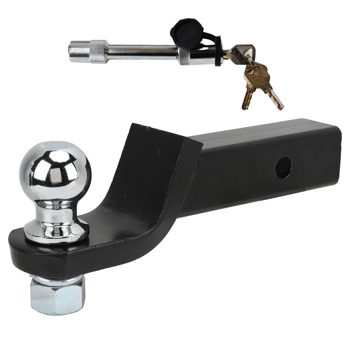 Shackle Hitch Mount with Lock And Ball & Pin Fits 2-Inch Receiver ...