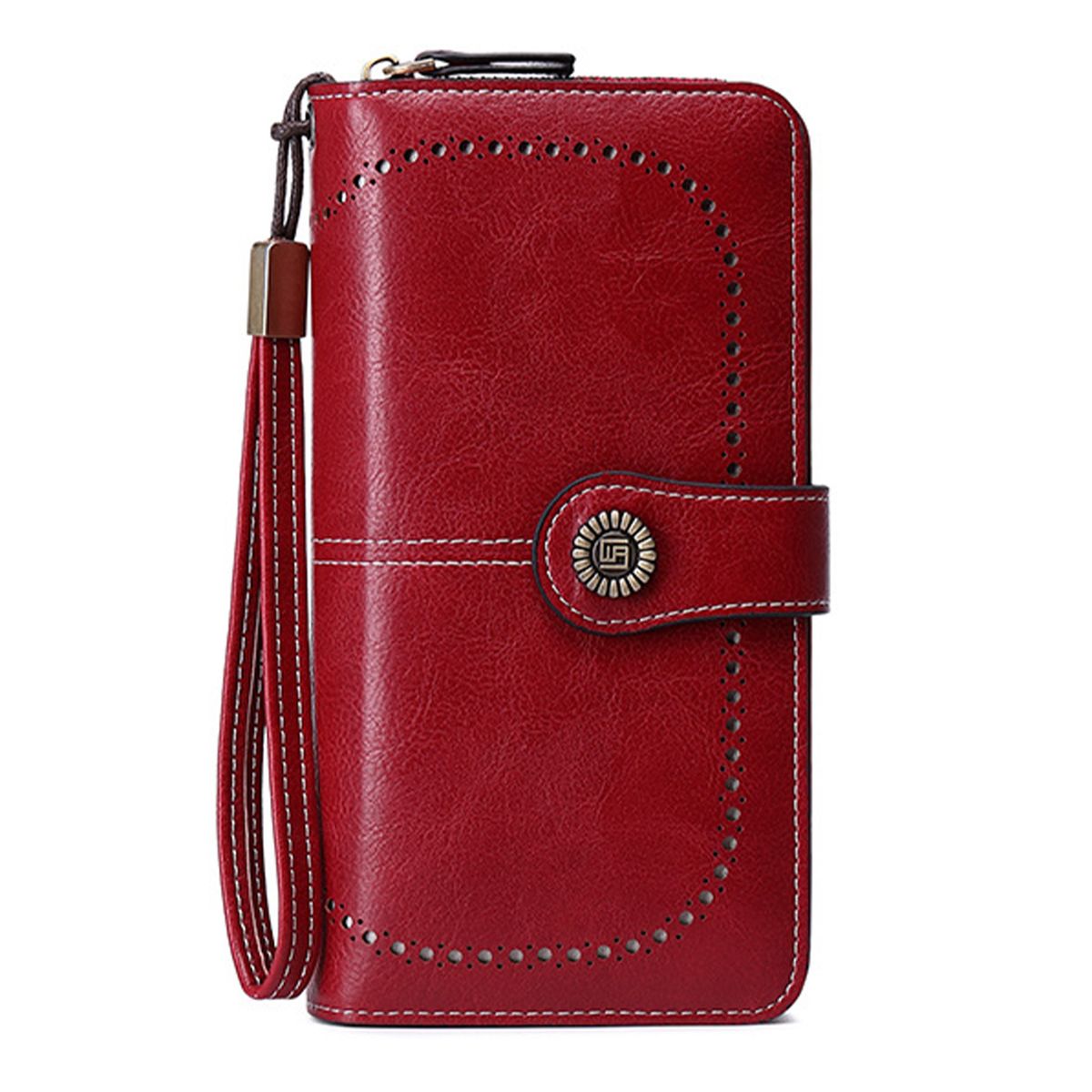 Women's Large Leather Purse Large Multiple Compartments RFID Protection ...