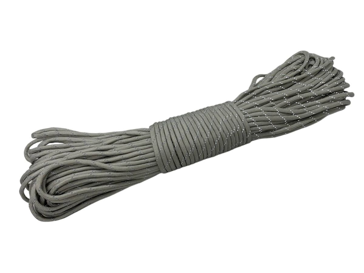 Grey with Silver Reflective Tracer Paracord Rope 30m | Shop Today. Get ...