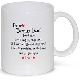 Dear Bonus Dad Birthday Christmas Father's Day Gift Mug | Shop Today ...