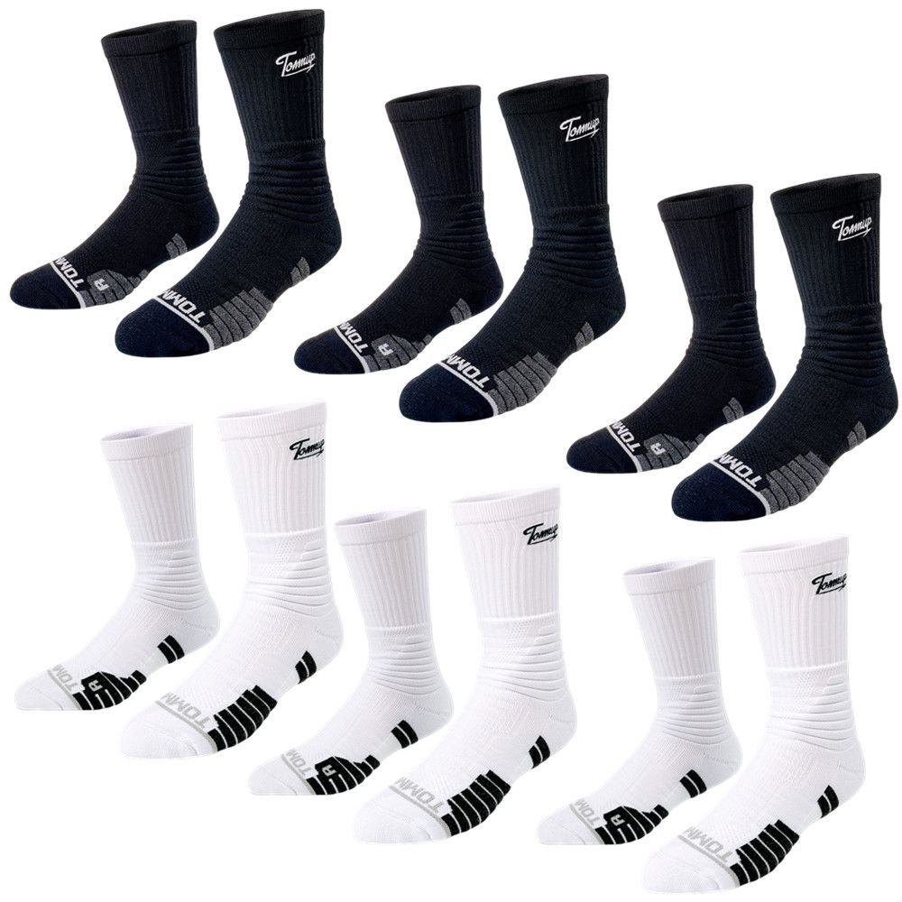 TOMMUP Professional Sports Socks For Men - Cotton Performance Socks ...