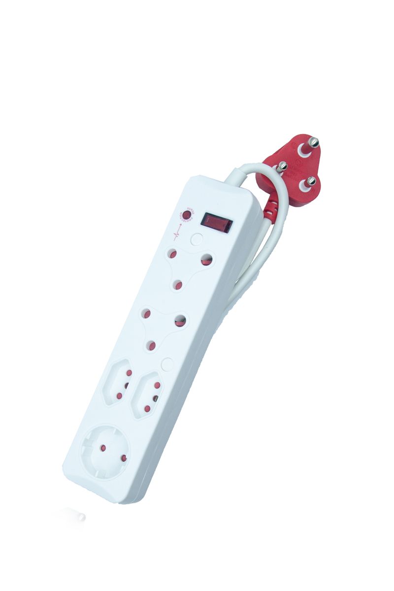 Condere 5-Way Surge Protected Power Strip with Multi Socket-Outlet ...