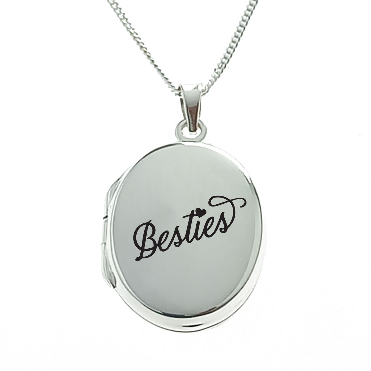 Besties Sterling Silver Locket with Chain | Shop Today. Get it Tomorrow ...
