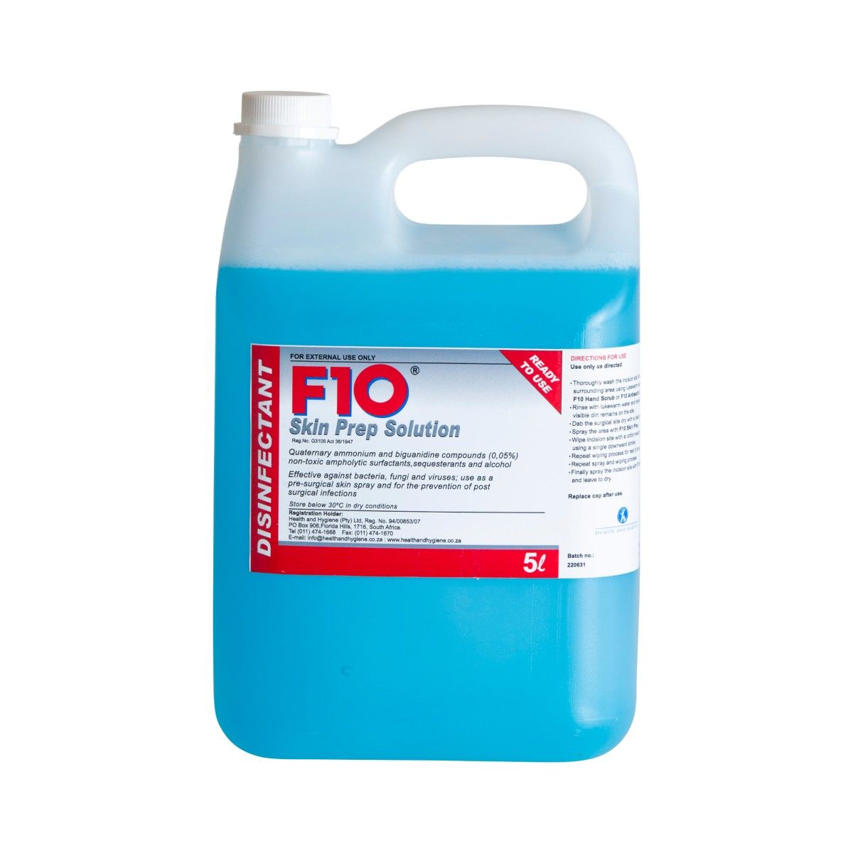 F10 Skin Prep Solution 5l | Shop Today. Get it Tomorrow! | takealot.com