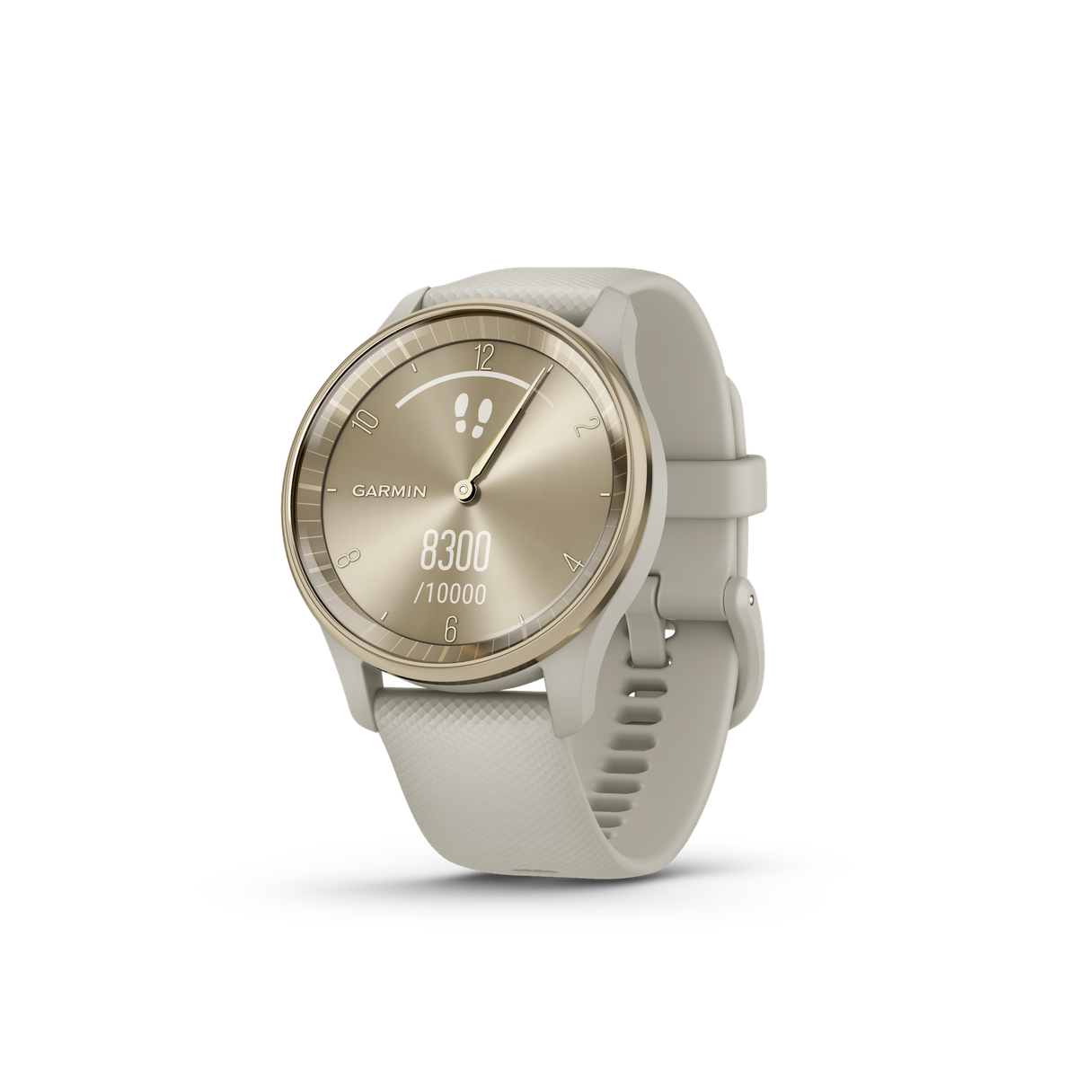 Garmin Vívomove Trend - Cream Gold Stainless Steel Bezel + French Grey ...