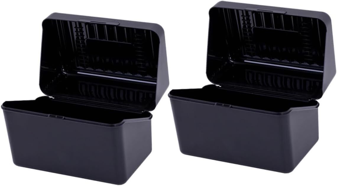 2pcs Plastic Business Cards Box Flip-type Cards Case for Office ...