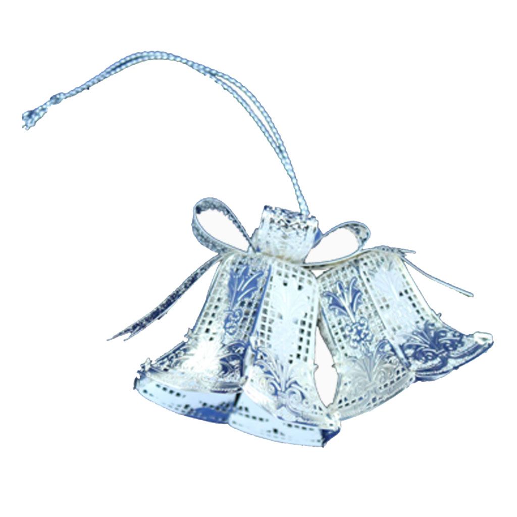 Handmade Silver Bells - Christmas Tree Decoration | Buy Online in South ...